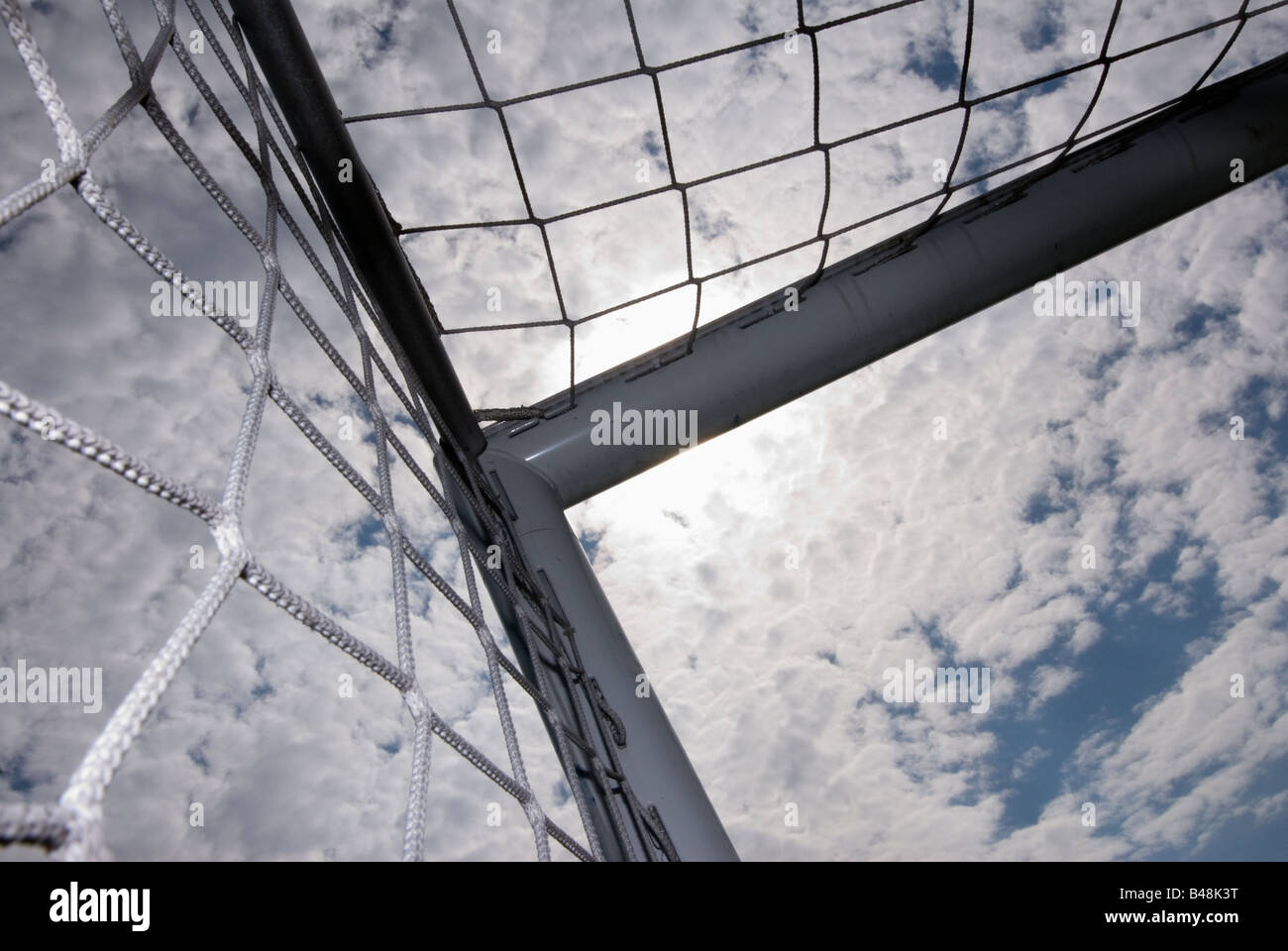 football goal top left corner Stock Photo - Alamy