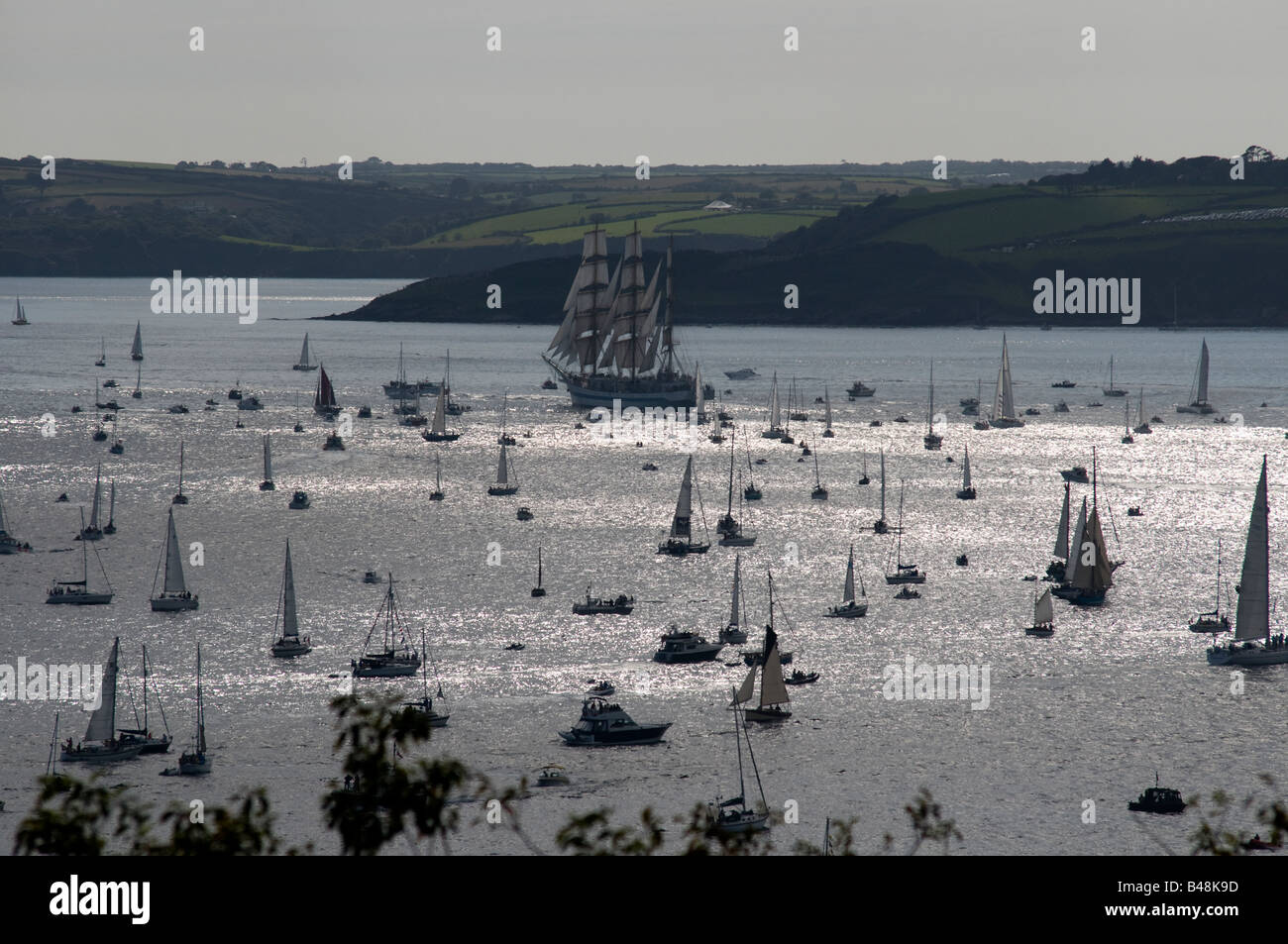 "Funchal 500 tall ships regatta". Cornwall. UK Stock Photo - Alamy