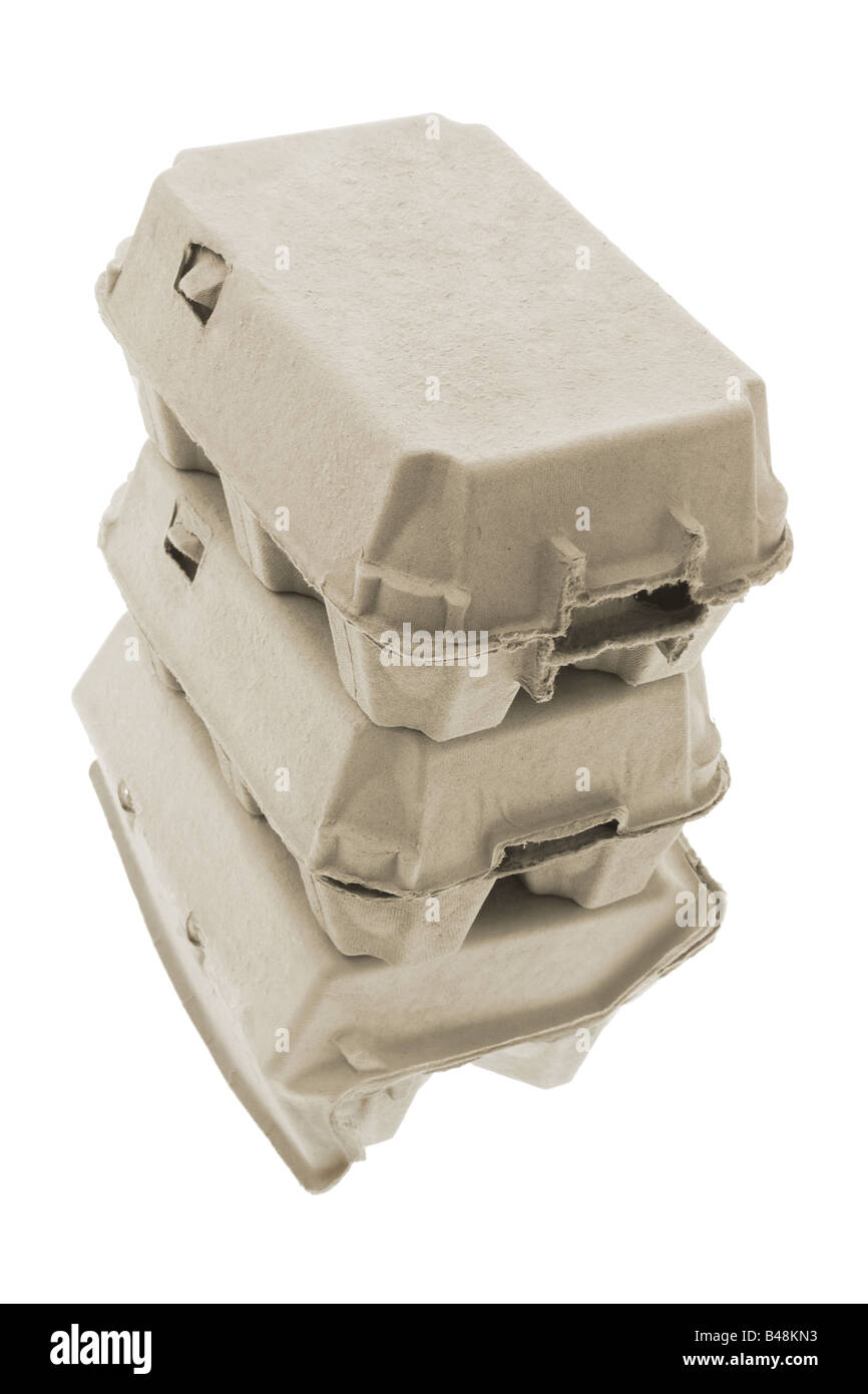 Stack of Egg Cartons Stock Photo - Alamy