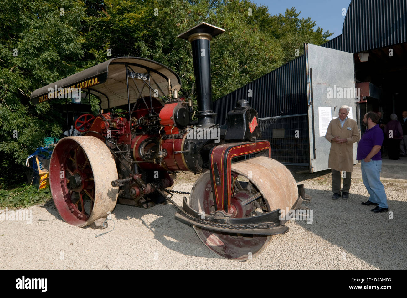 old steamroller part of the Geler Jones collection at Llanerchaeron ...