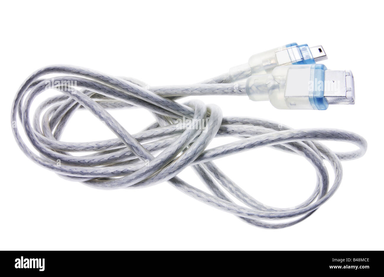 White electrical usb cord Cut Out Stock Images & Pictures - Alamy