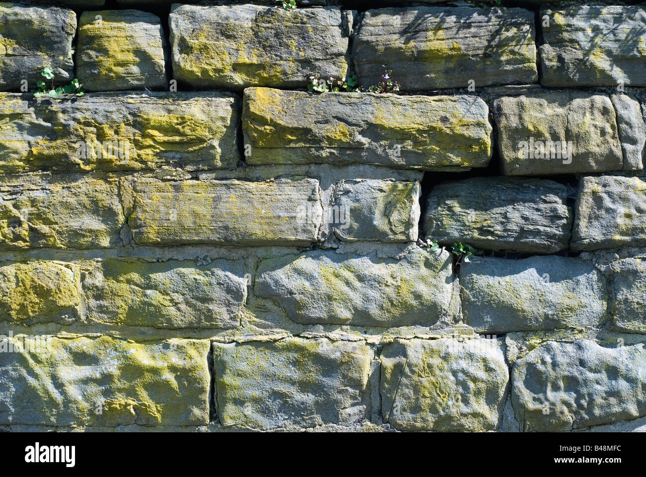 old stone wall in Essen Werden Germany Stock Photo - Alamy