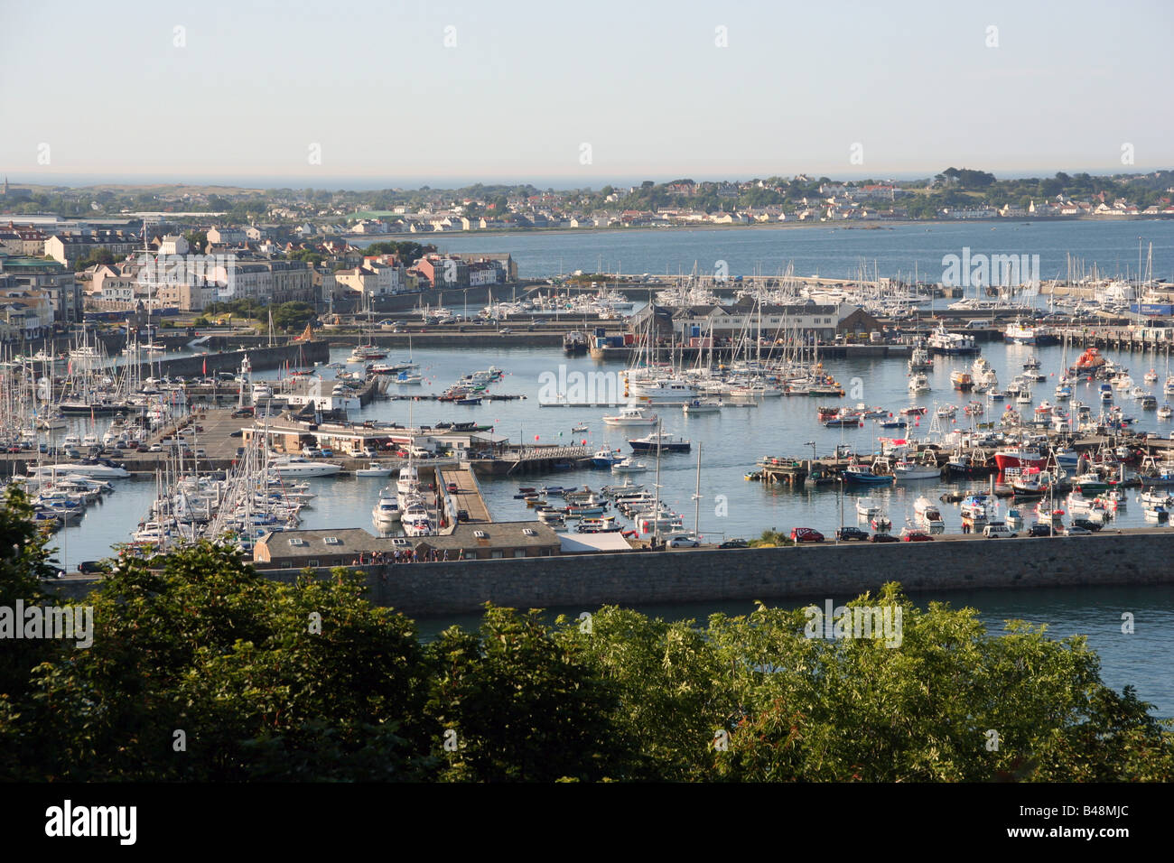 st peter's port guernsey channel island summertime europe Stock Photo ...
