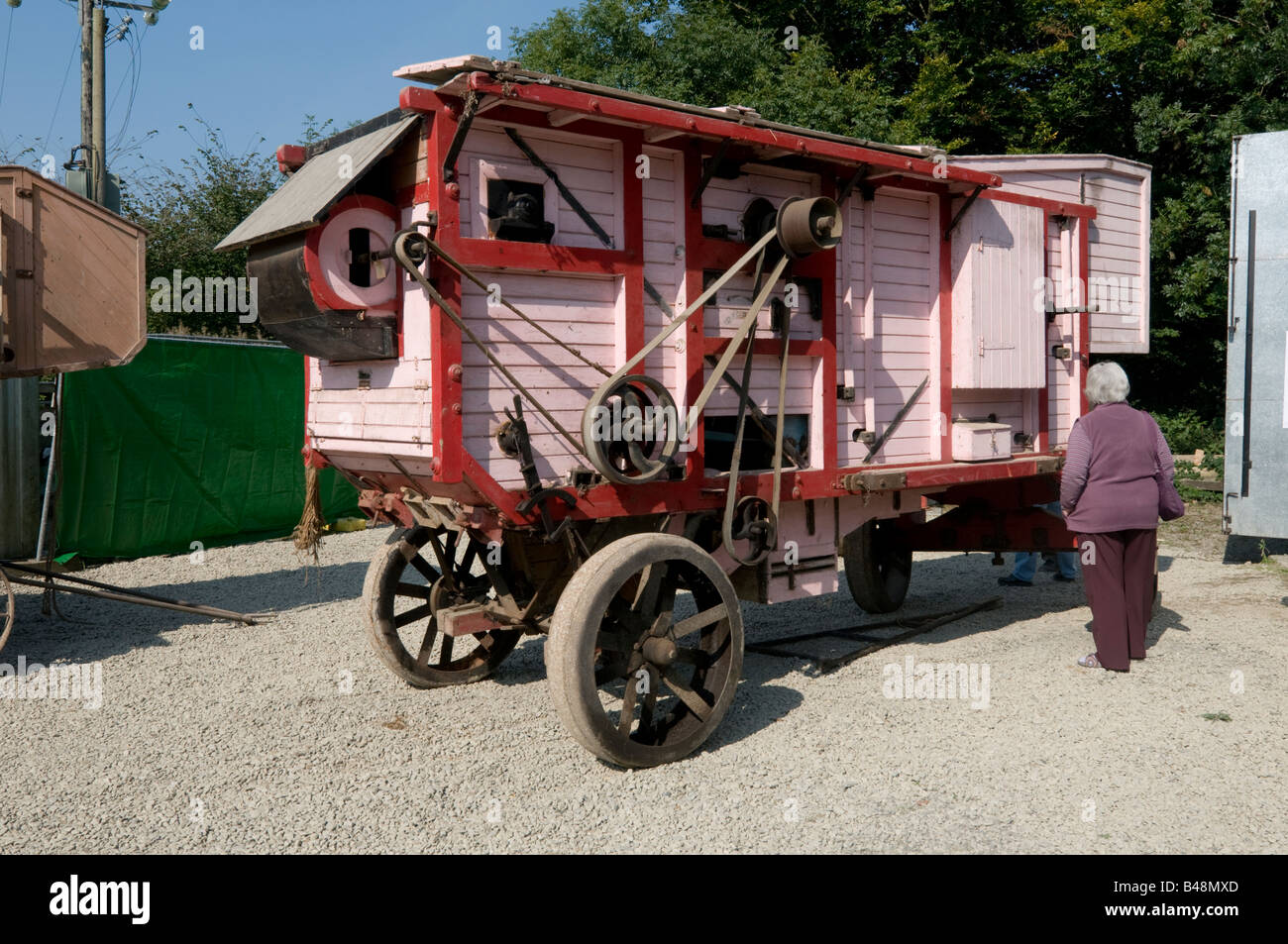 Old threshing machine hi-res stock photography and images - Alamy