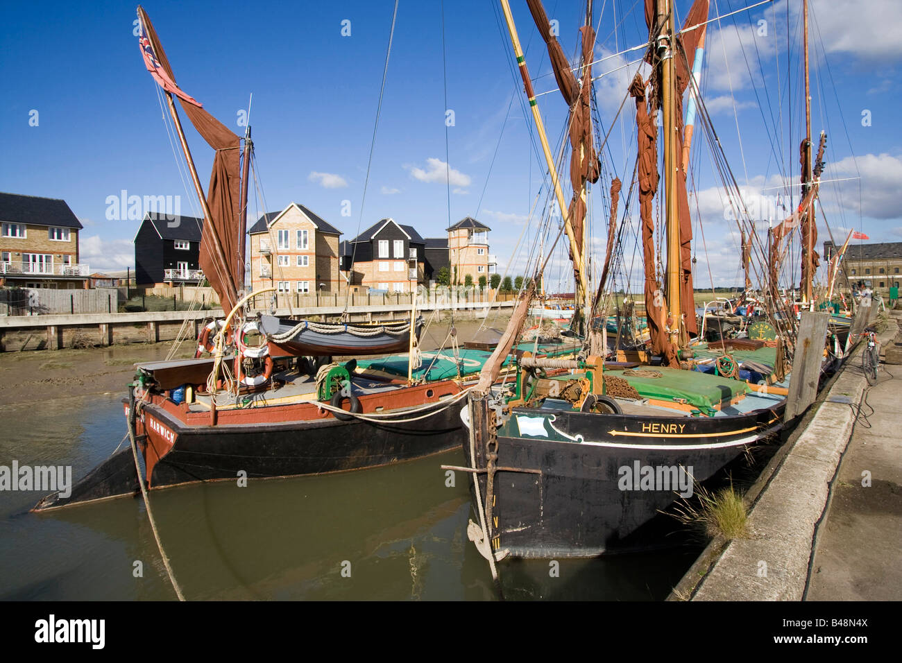 faversham creek north kent garden of england uk gb Stock Photo - Alamy