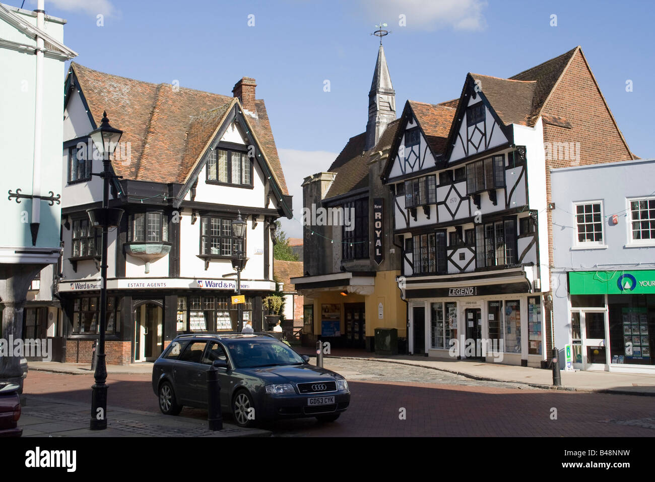 faversham town centre high street kent england uk gb Stock Photo - Alamy