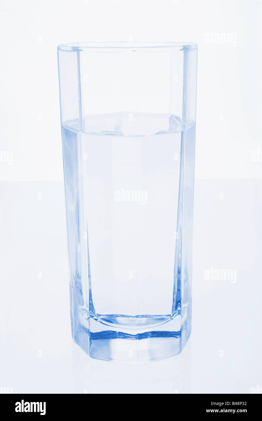 Refreshing glass water on Cut Out Stock Images & Pictures - Alamy
