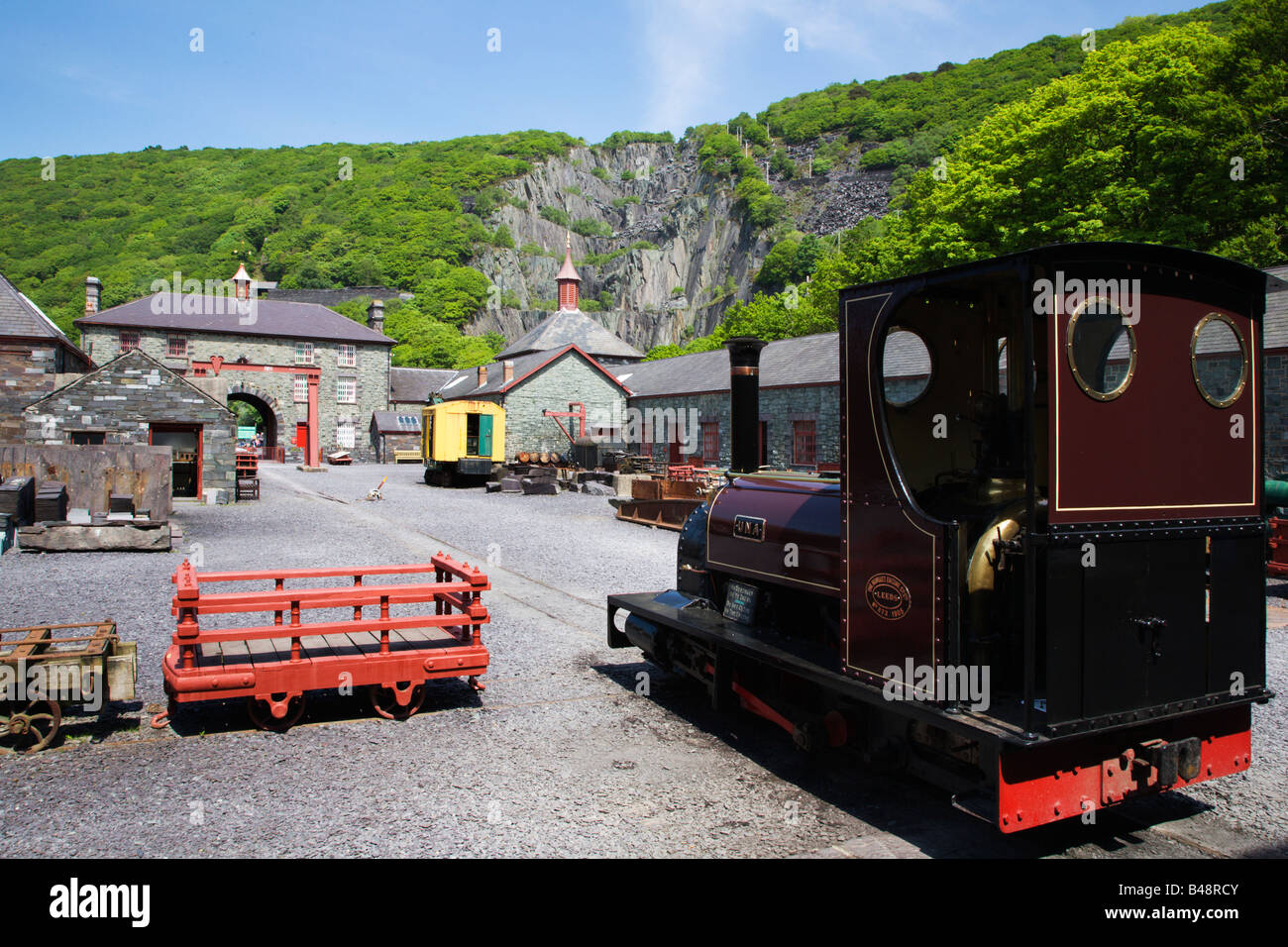 Welsh Slate Museum Llanberis Snowdonia Wales Stock Photo - Alamy