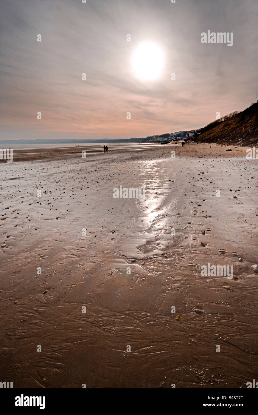 Filey beach in winter sun Stock Photo - Alamy