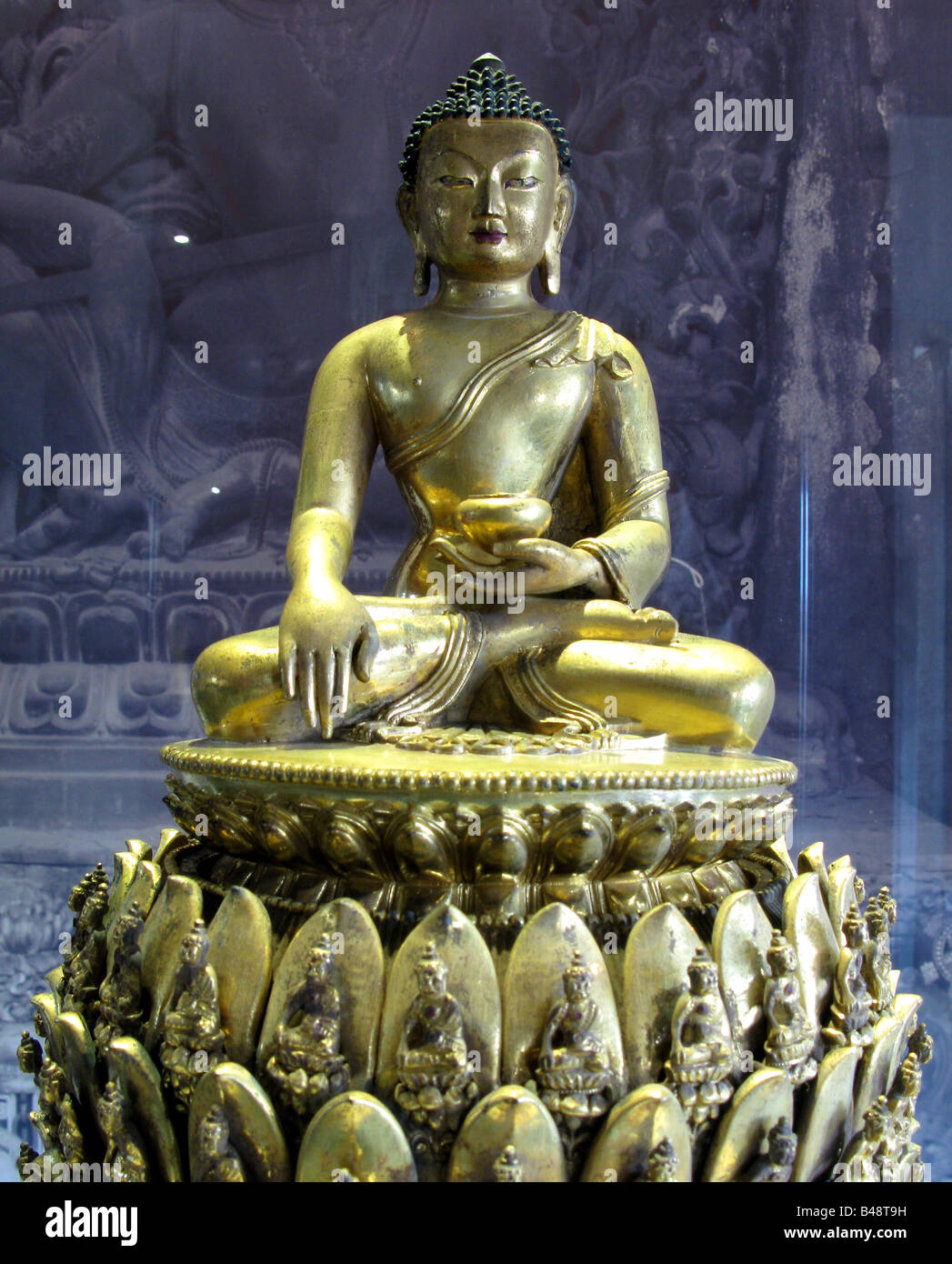 Seated Buddha Statue in the Forbidden City, Beijing, China Asia Stock ...