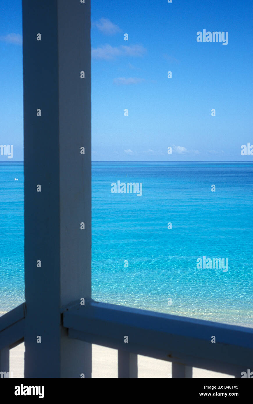 view of bahamas beach from balcony Stock Photo - Alamy