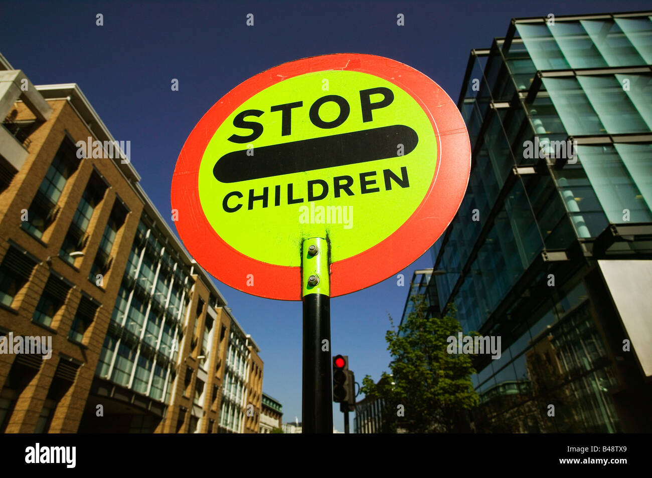Stop ChildrenCrossing Sign Stock Photo - Alamy