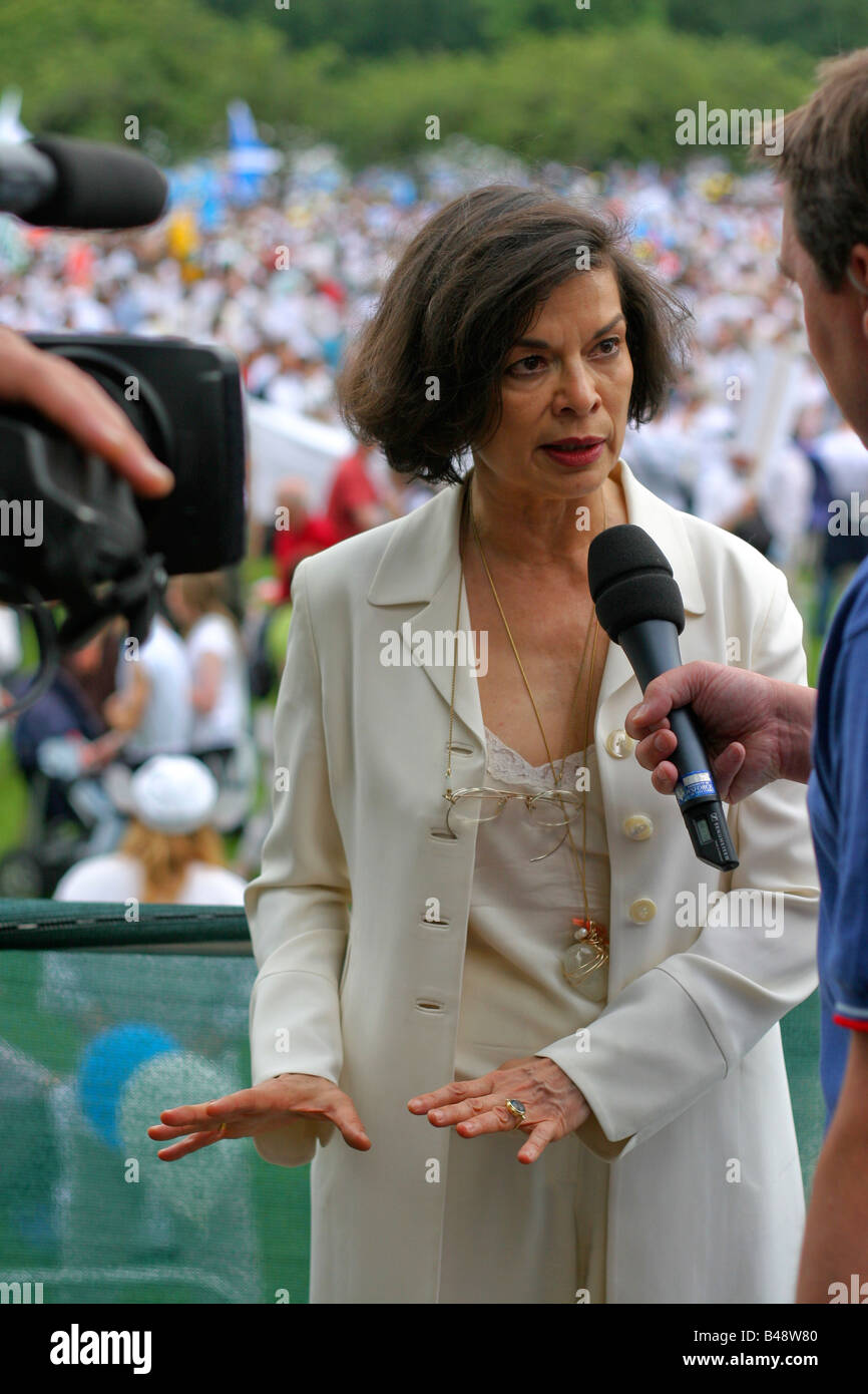 "Bianca Jagger" human rights activist, Edinburgh, Scotland UK Stock ...