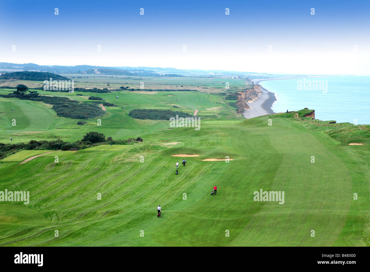 The cliff golf course at Sheringham "North Norfolk" UK Stock Photo - Alamy