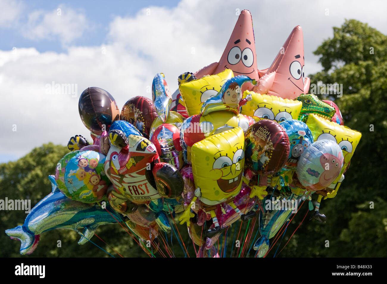 A collection of helium filled balloons Stock Photo - Alamy