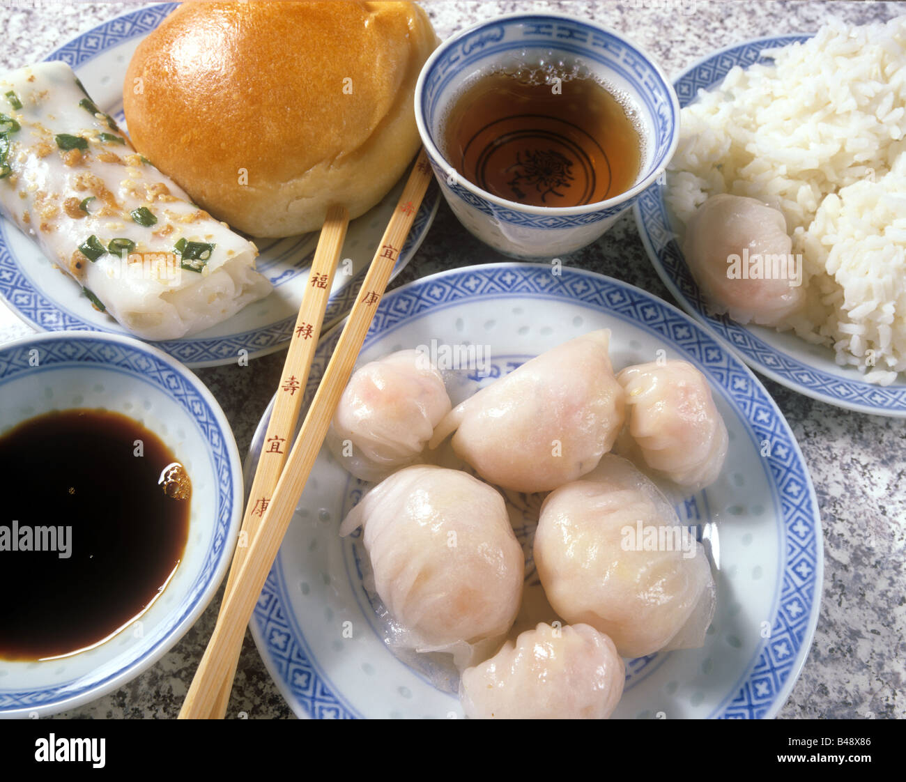 Chinese dim sum brunch Stock Photo - Alamy