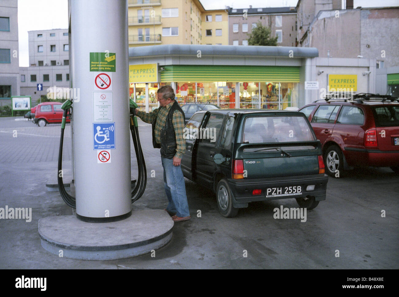 BP petrol station, Poznan, Poland Stock Photo - Alamy