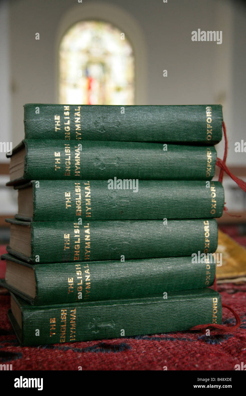The English hymnal: Anglican hymn books Stock Photo - Alamy