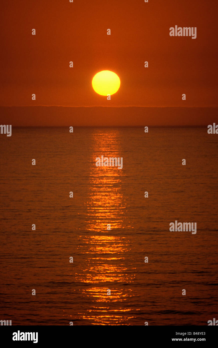 sunset in the pacific ocean, chile Stock Photo - Alamy