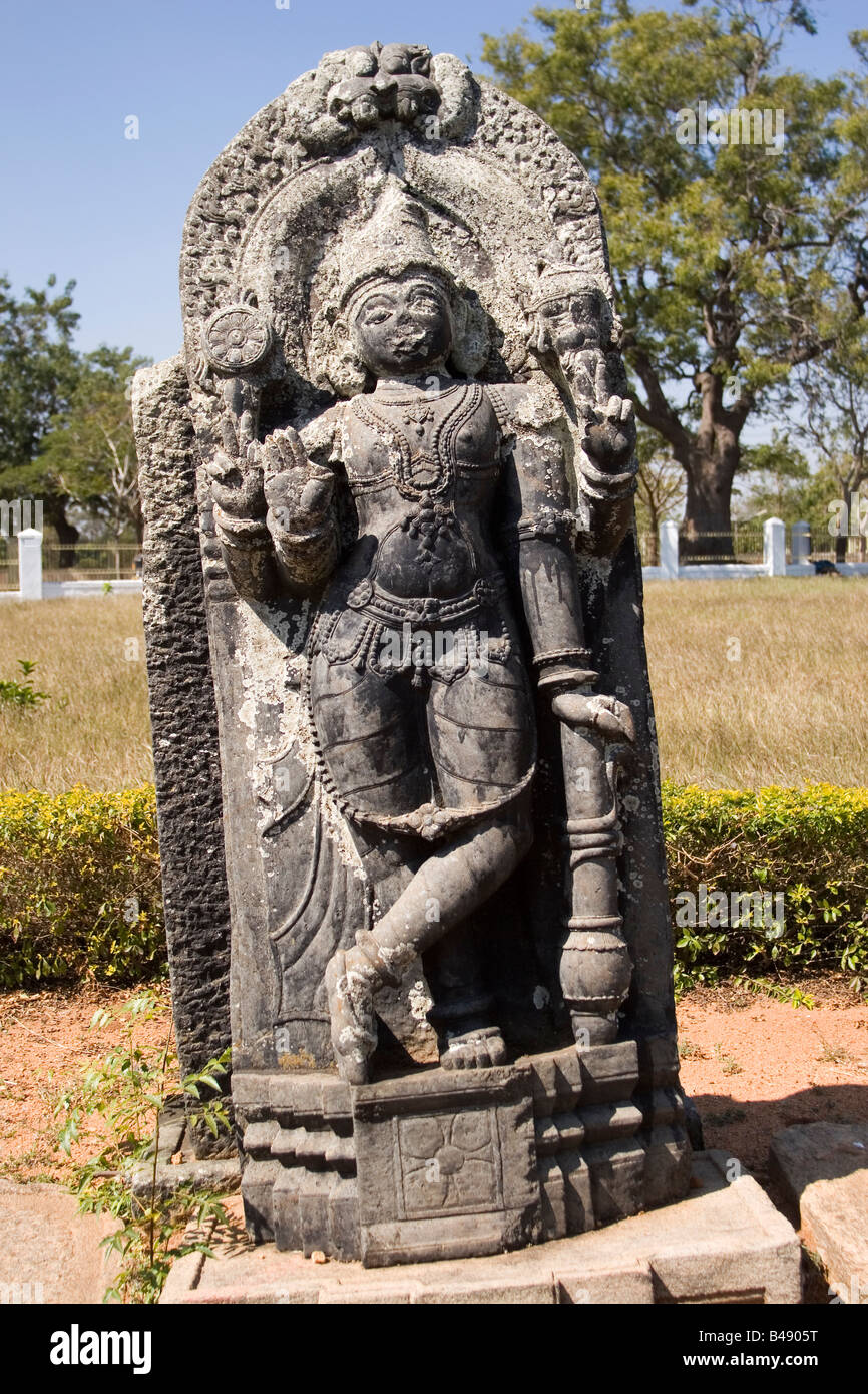 A stone carving in the grounds of the Oriental Research Institue (ORI ...