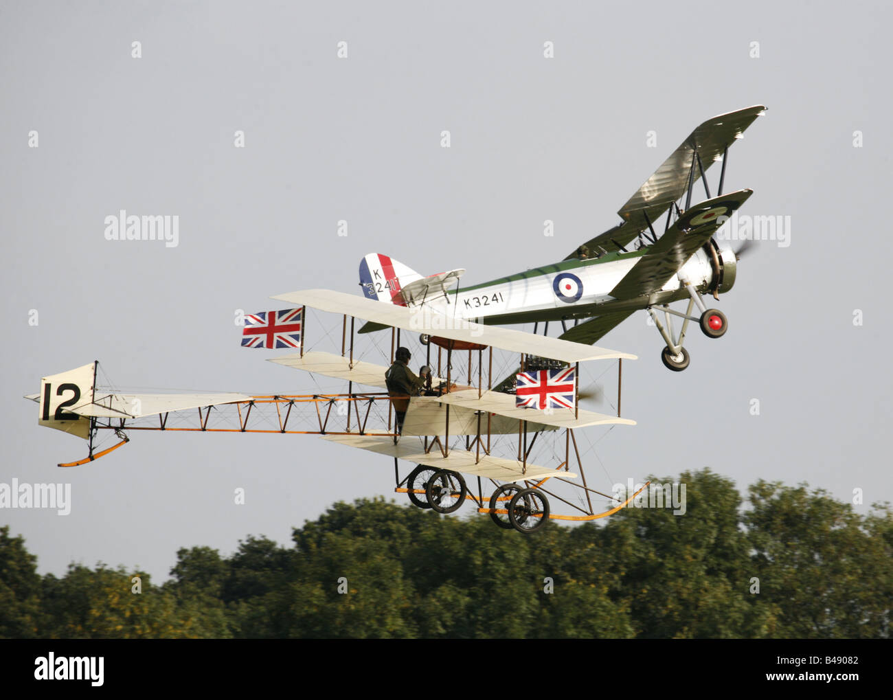 Avro Triplane and Avro Tutor K3241 Shuttleworth Collection Old Warden ...