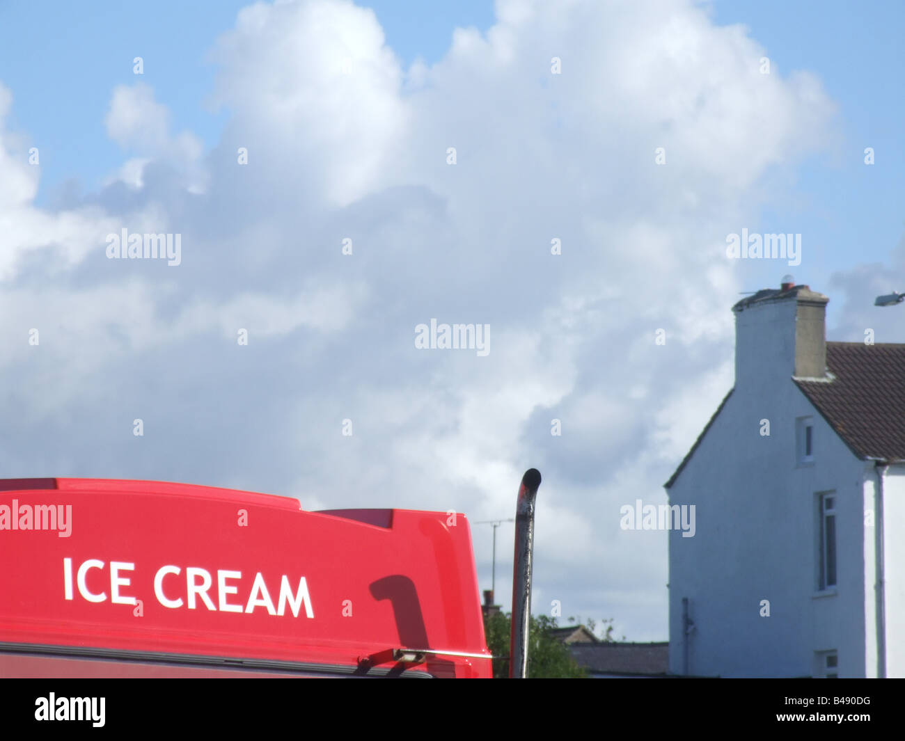 ice cream van in holyhead, anglesey, wales Stock Photo - Alamy
