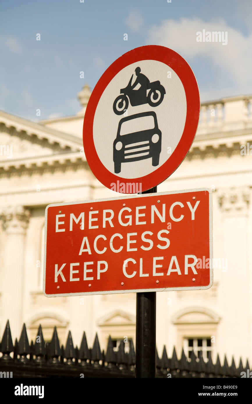 No motorcycles no car sign hi-res stock photography and images - Alamy