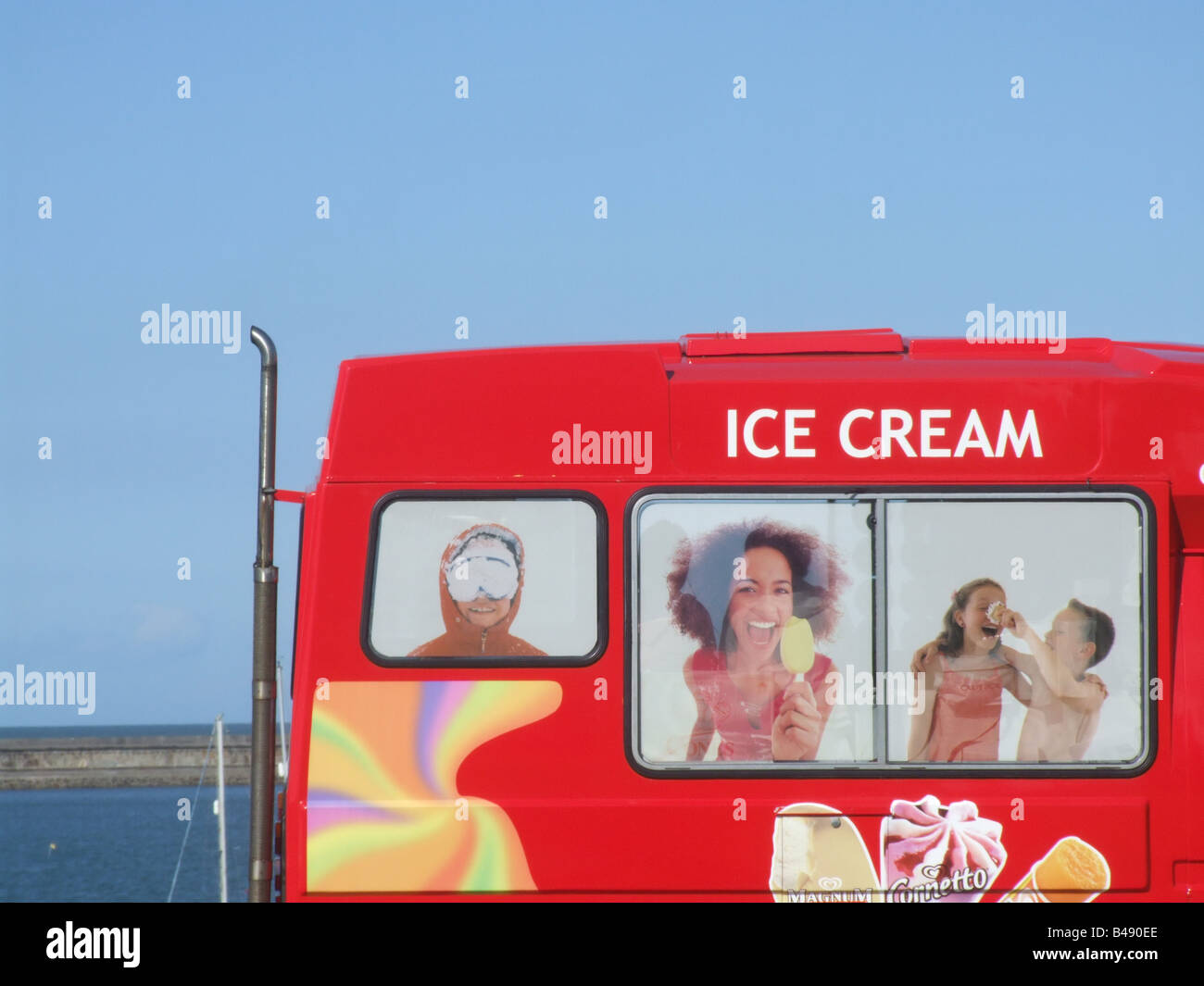 Ice cream van in holyhead hi-res stock photography and images - Alamy