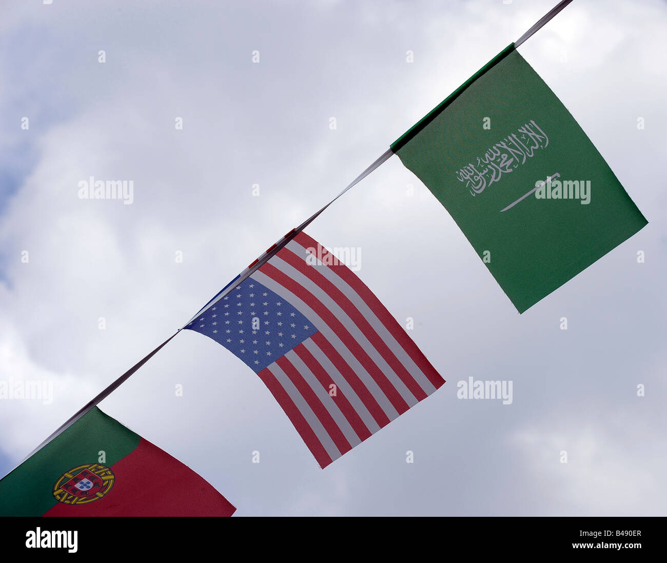 flags usa saudi arabia united states of america sky stars and stripes ...