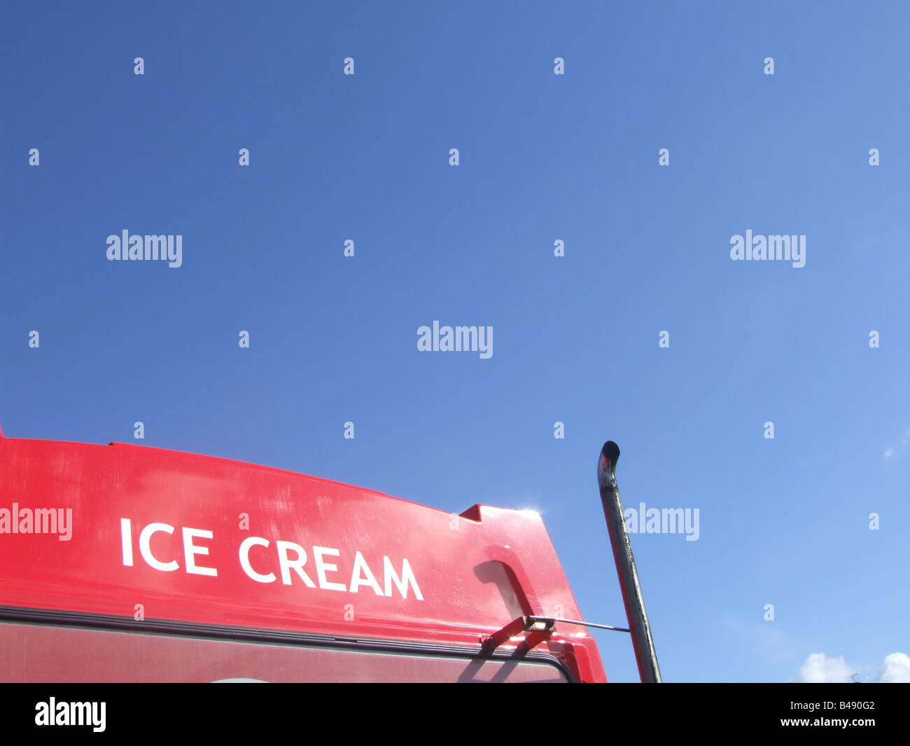 ice cream van in holyhead, anglesey, wales Stock Photo - Alamy