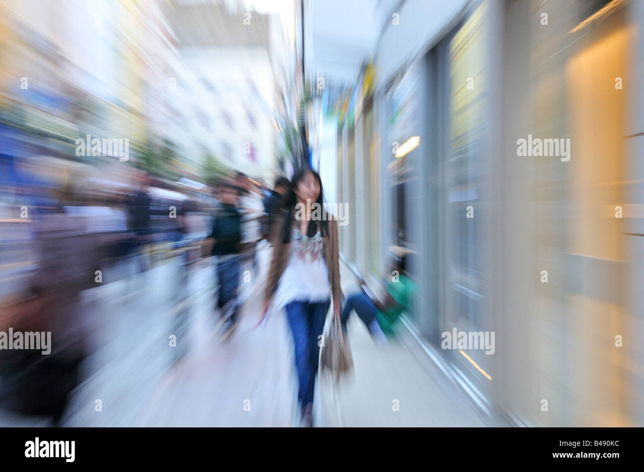 Zoom effect walking time hi-res stock photography and images - Alamy