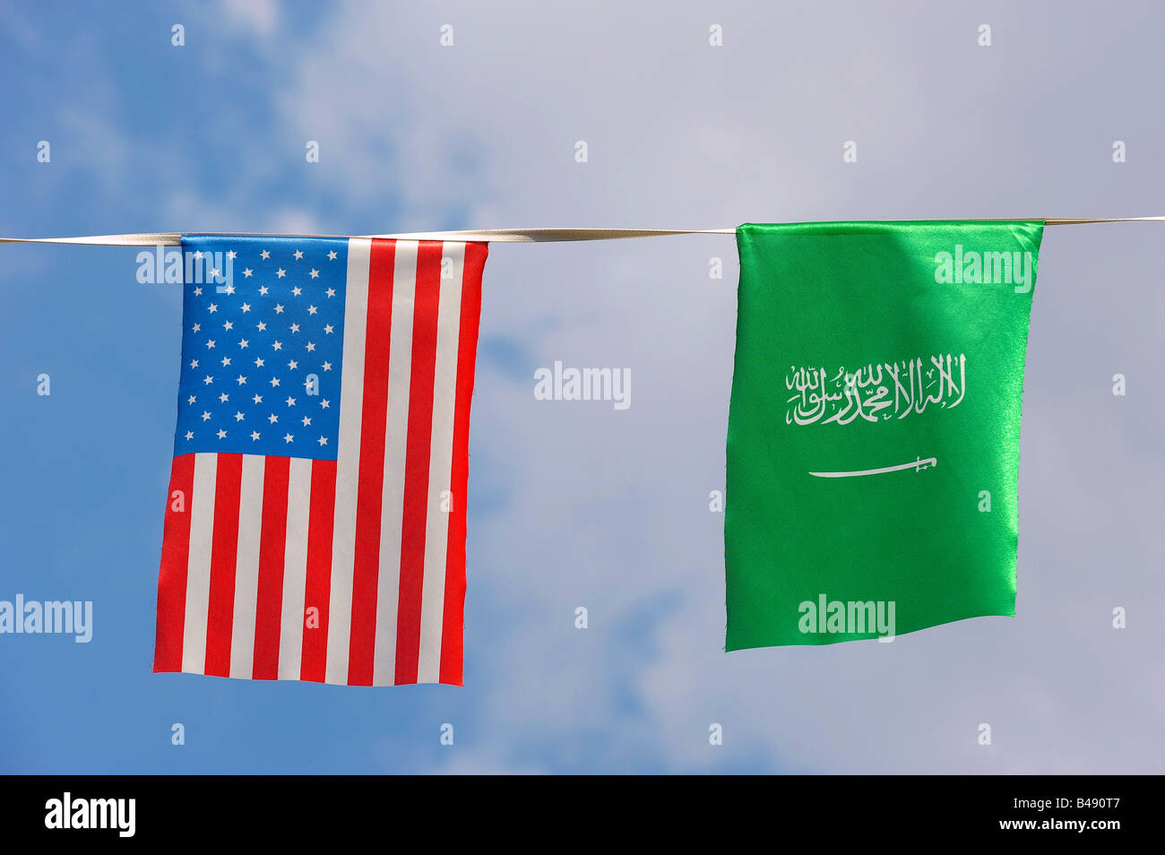 flags usa saudi arabia united states of america sky stars and stripes ...