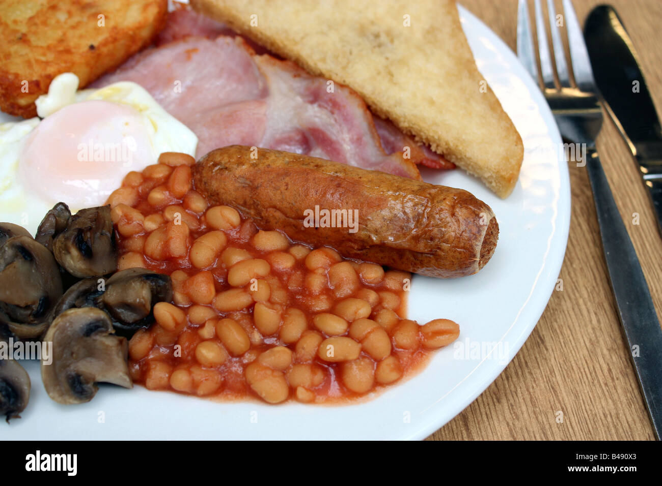 A fried english breakfast Stock Photo - Alamy