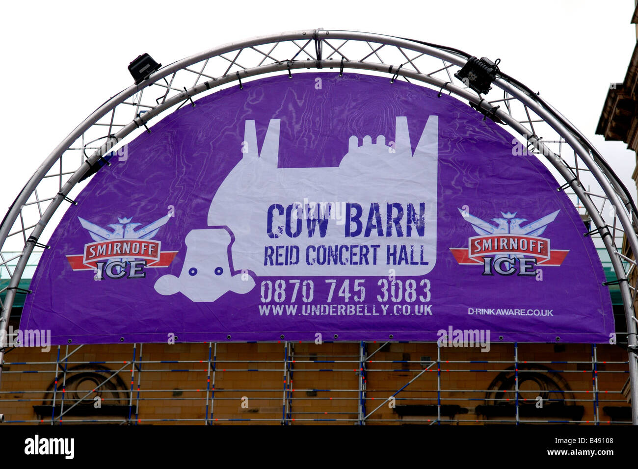 Edinburgh Fringe Festival , entrance to The Cow Barn Reid Concert Hall ...