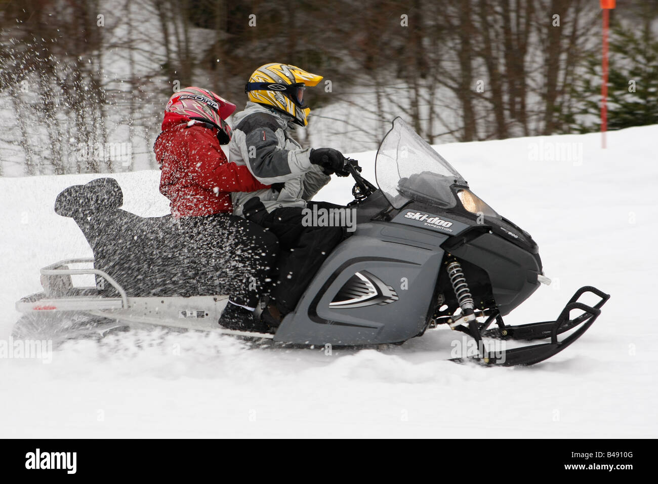 snowmobile adventure tour in Whistler British Columbia Stock Photo - Alamy