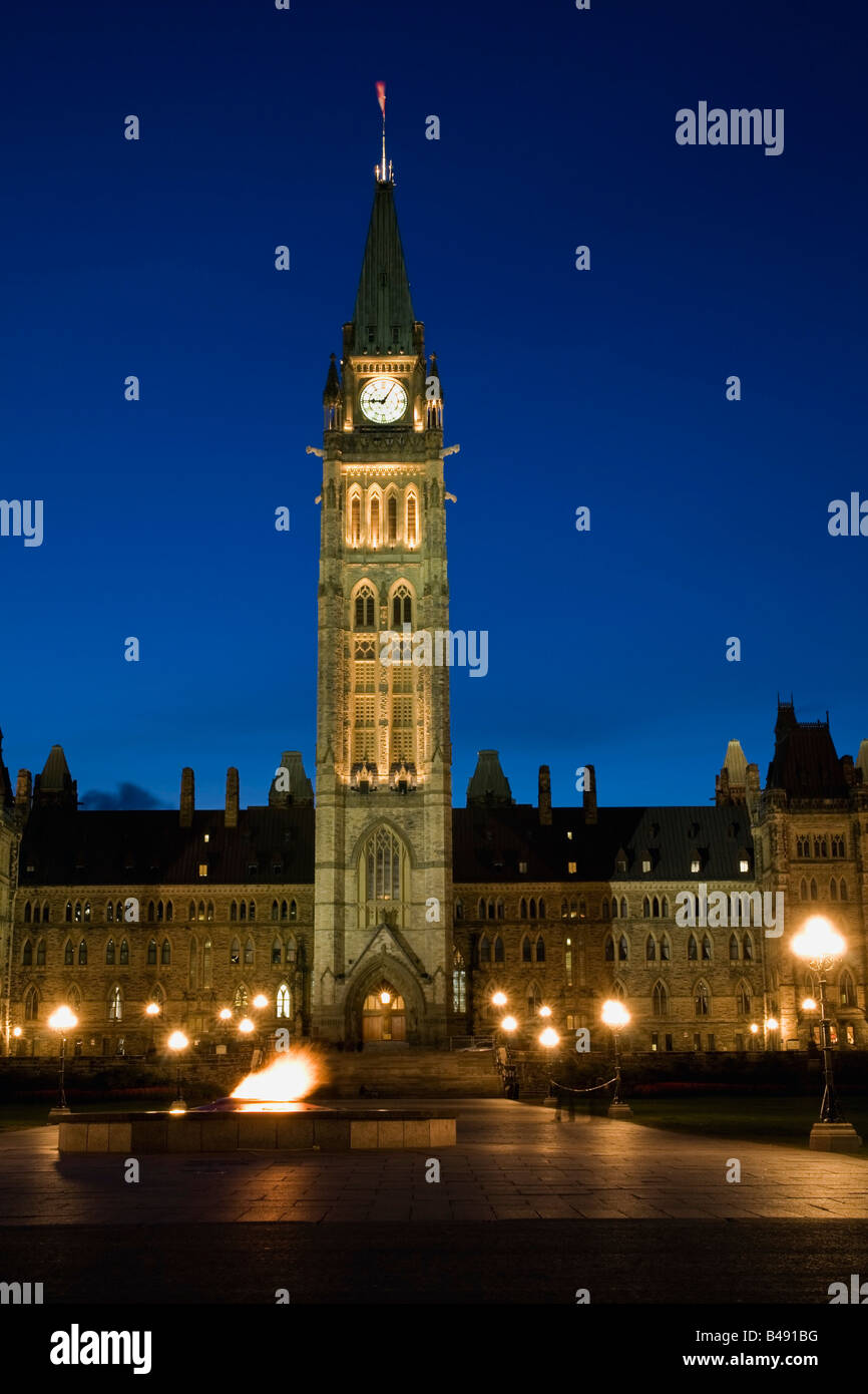 Peace Tower, Parliament building, Ottawa, Ontario, Canada Stock Photo ...