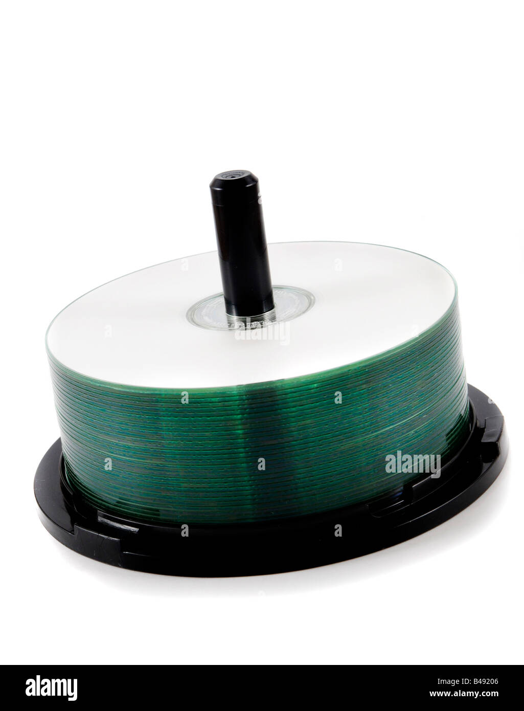 cds on spindle Stock Photo - Alamy