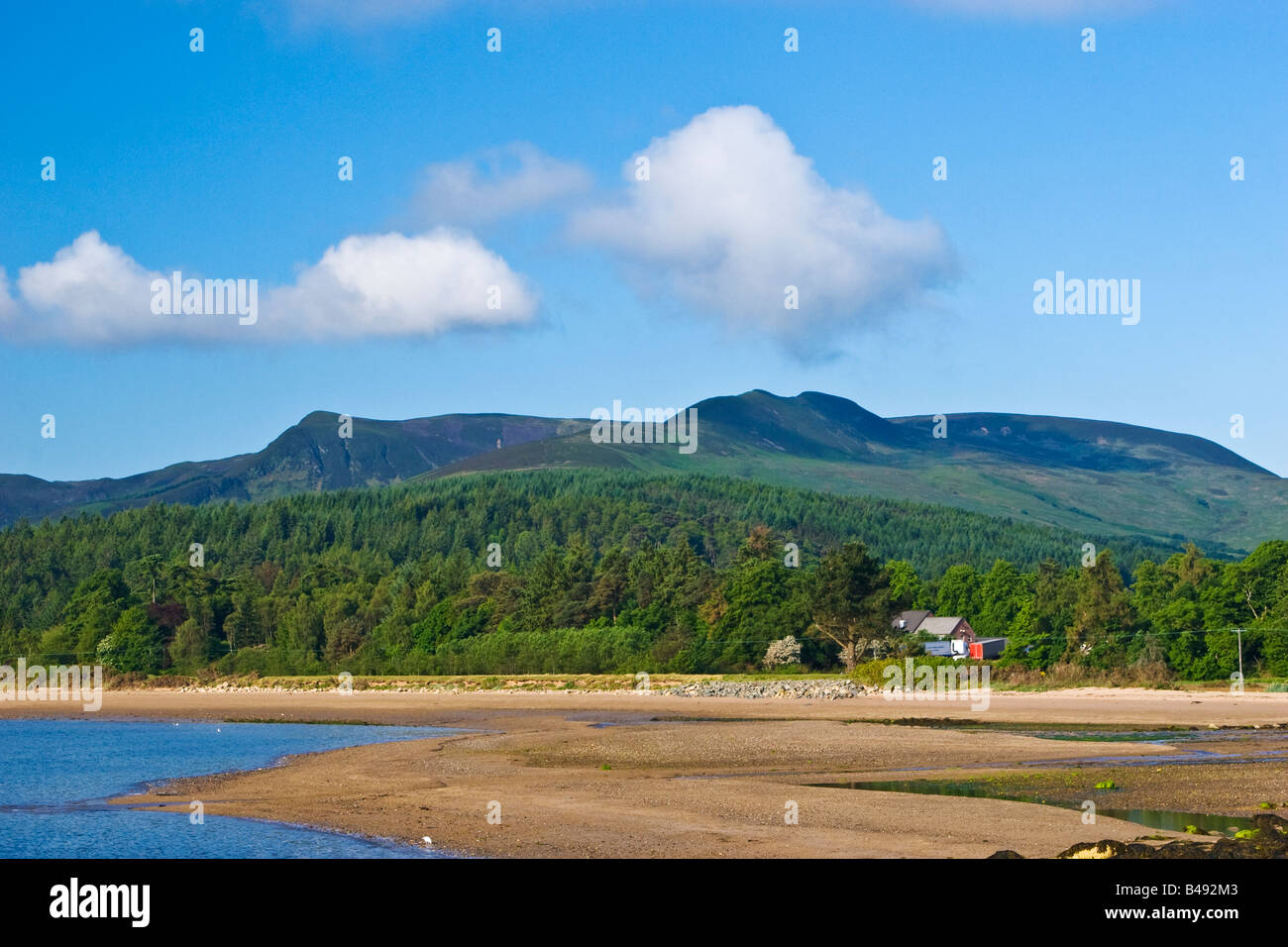 Island brodick bay caledonian mountain brodick arran countryside scene ...