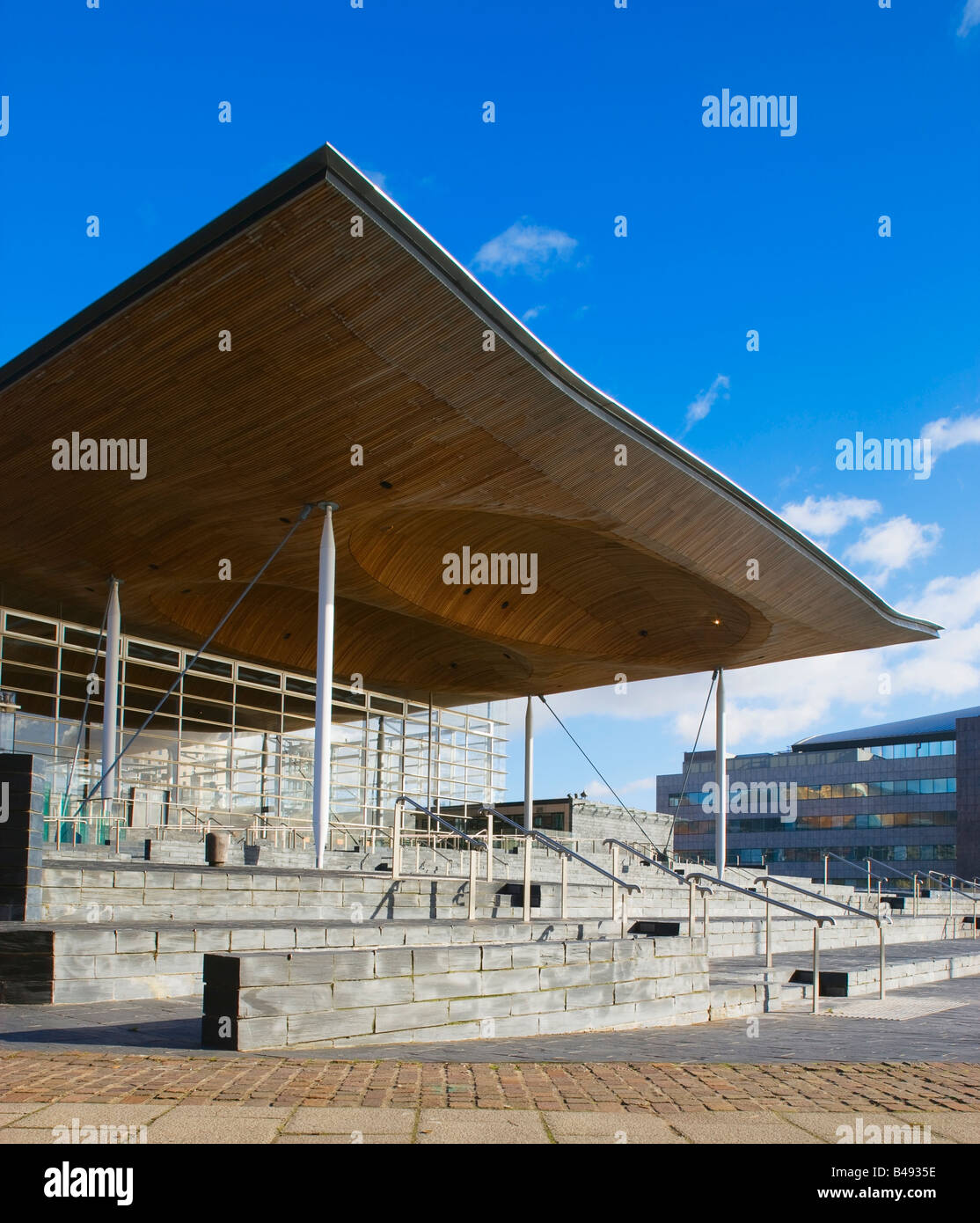 Welsh National Assembly building the Senedd Cardiff Bay Cardiff Wales ...