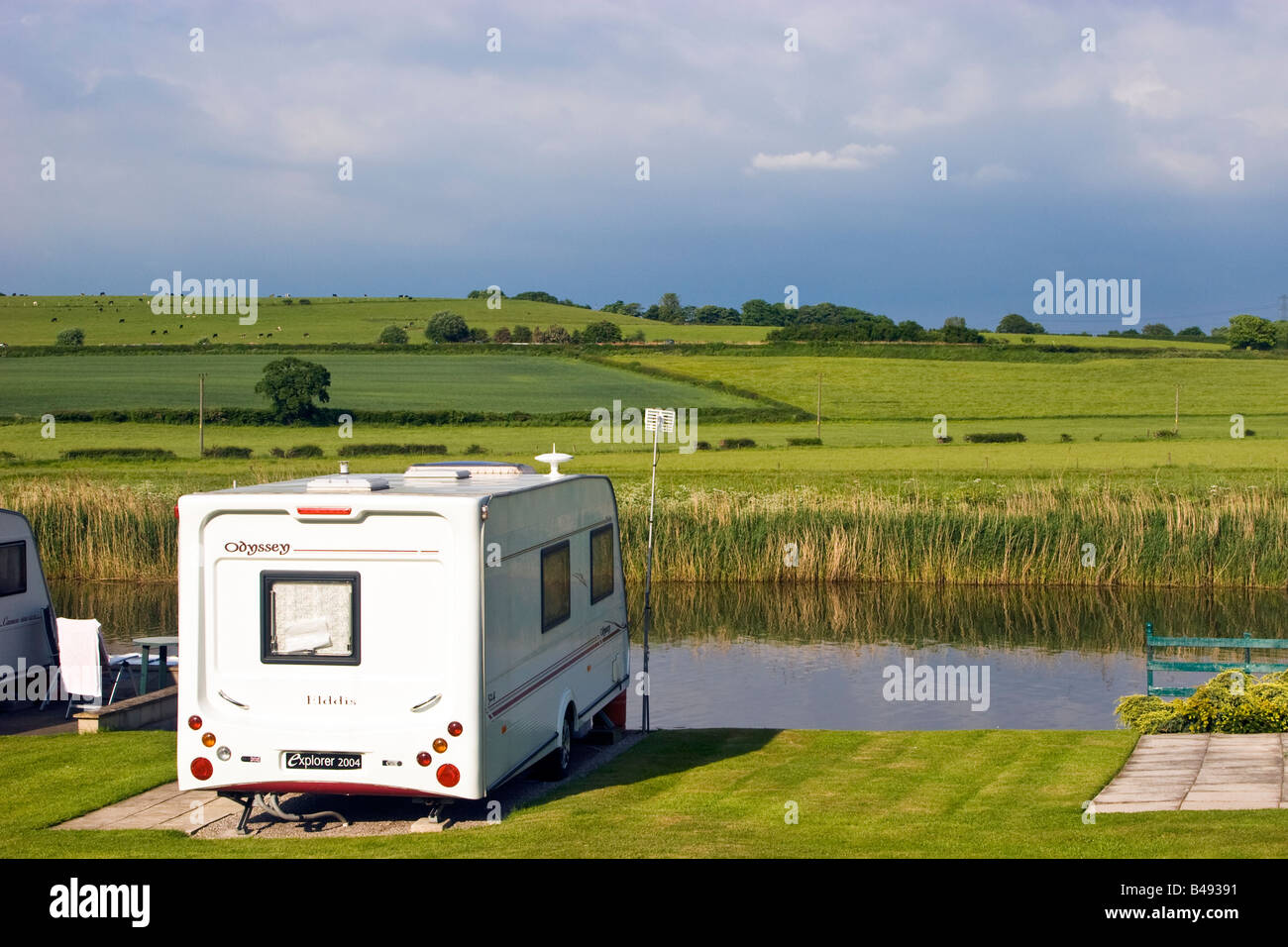 Woodbine Cottage Caravan Park on the banks of the River Weaver at Acton ...