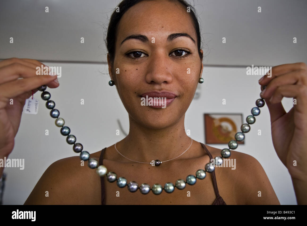 Pearl farm in Manihi French Polynesia Stock Photo - Alamy