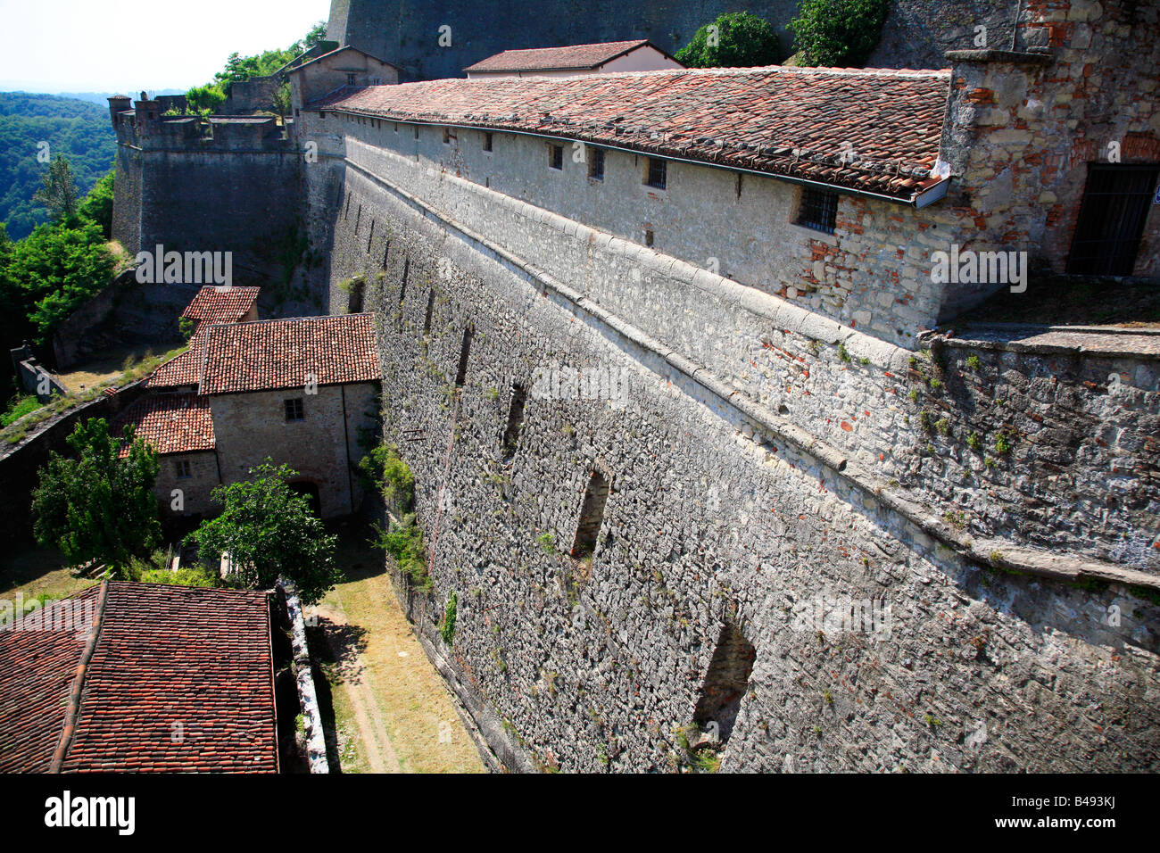 Military fort in Gavi piemonte italy Stock Photo - Alamy