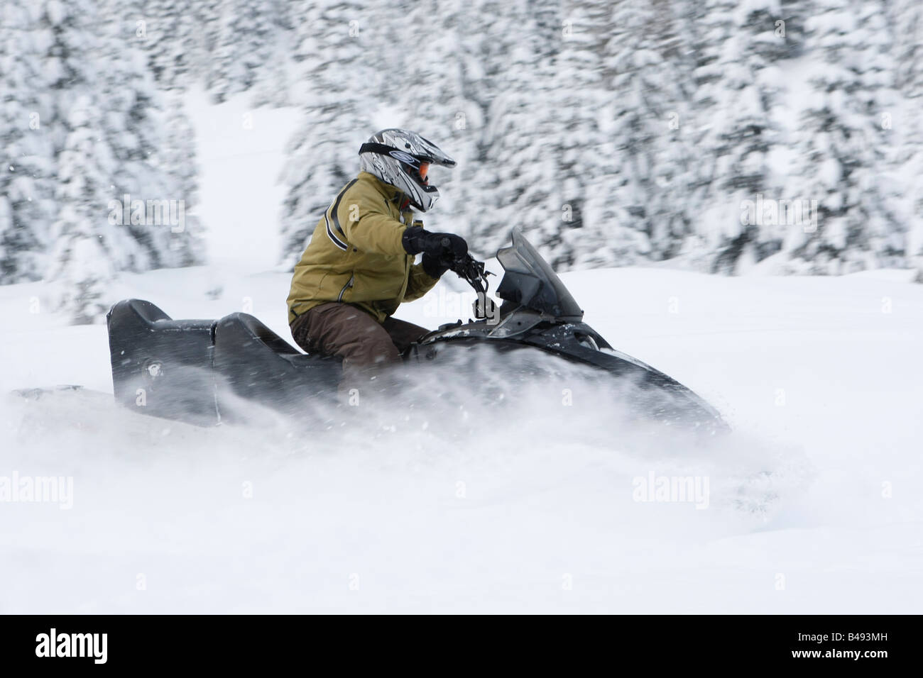 snowmobile adventure tour in Whistler British Columbia Stock Photo - Alamy