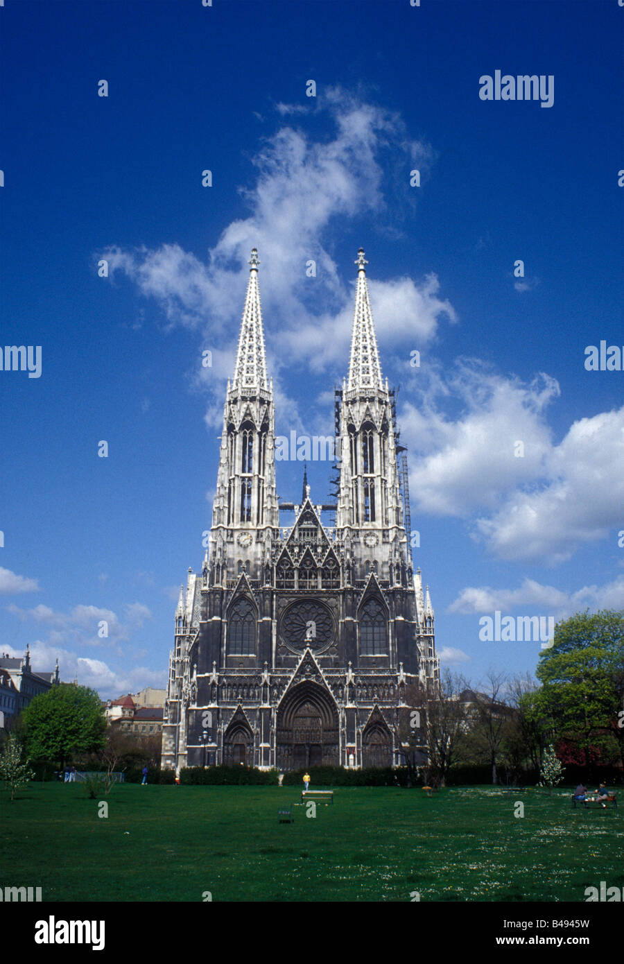 view of ancient castle vienna, austria Stock Photo - Alamy