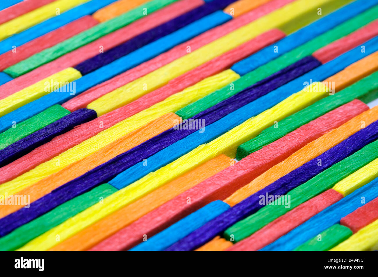 Colored wood matches in a contemporary form Stock Photo - Alamy