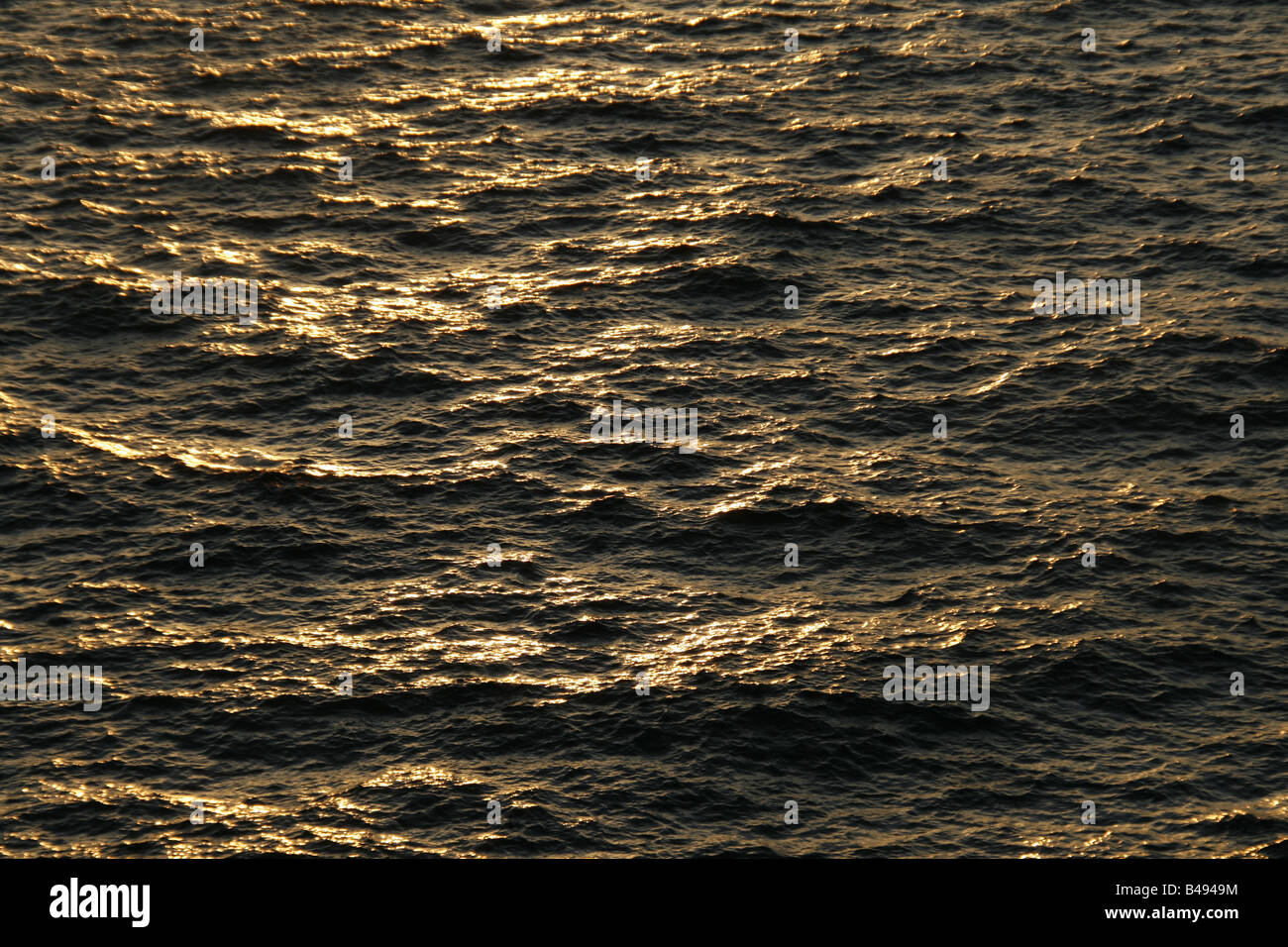 detail of pattern in waves in gold sea at sunset Stock Photo - Alamy