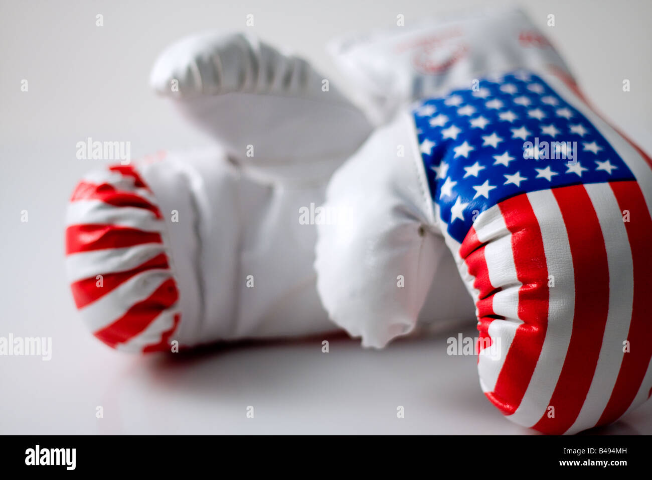 American Flag Boxing Gloves Stock Photo - Alamy