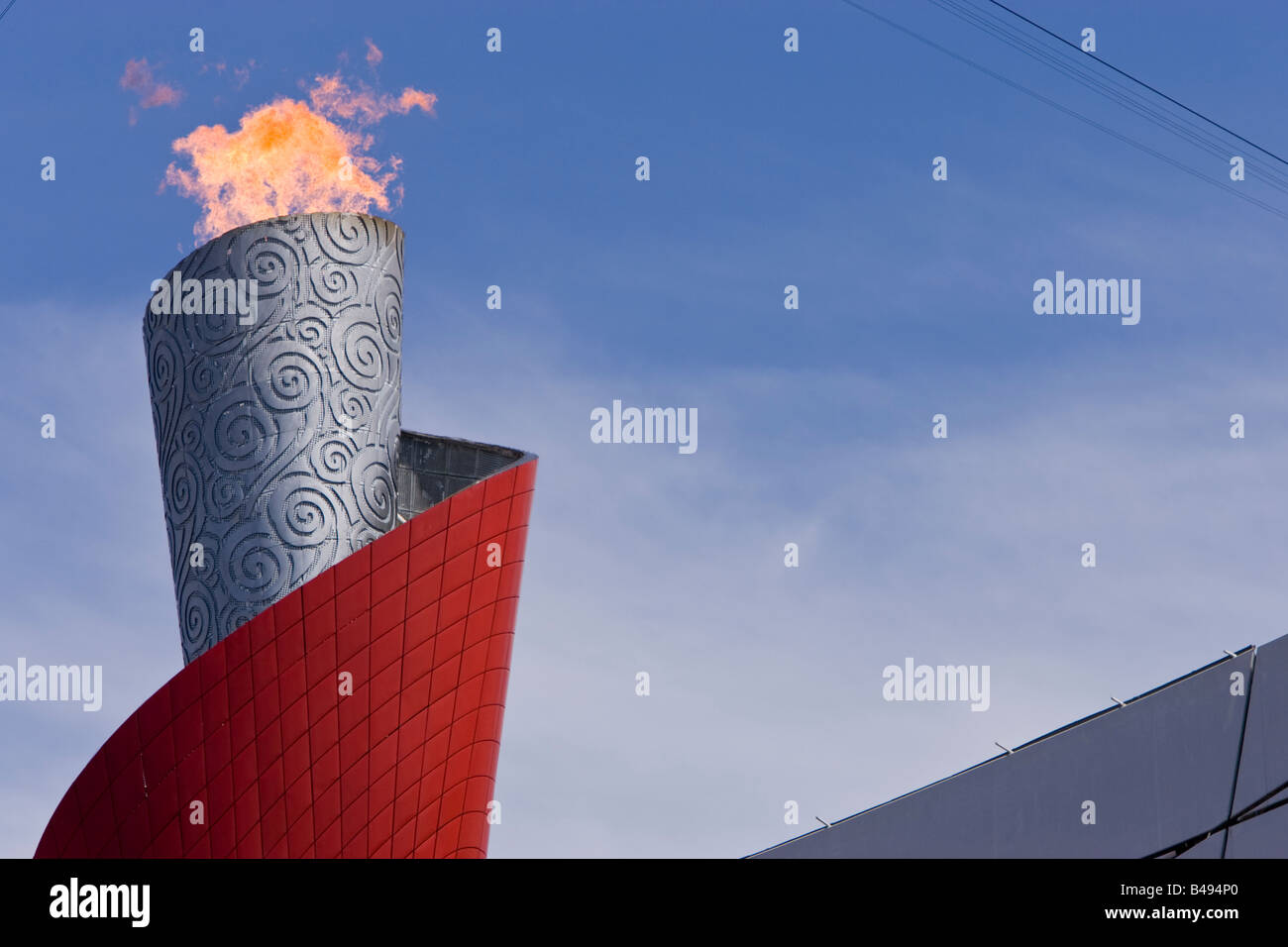 Olympic Flame at the 2008 Olympic Summer Games Beijing China Stock ...