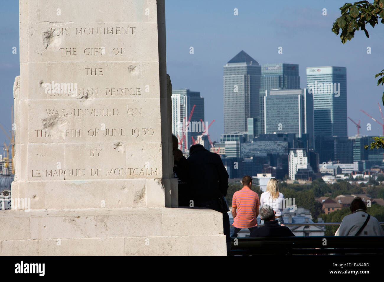 The General Wolfe statue, Greenwich Park, London, England uk gb Stock ...