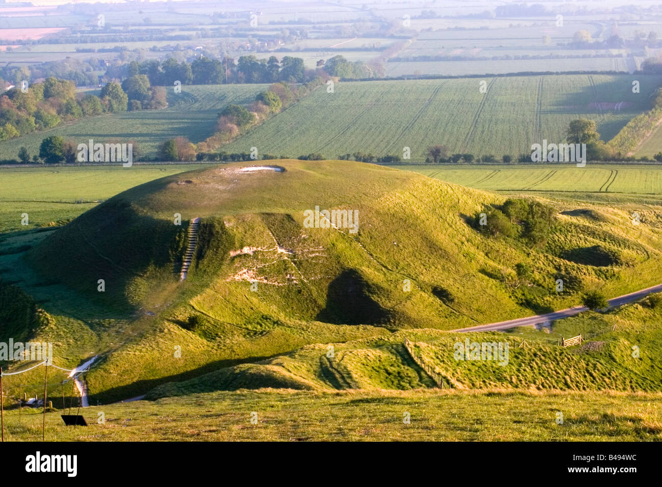 Uffington Castle Iron Age Fort Stock Photo - Alamy